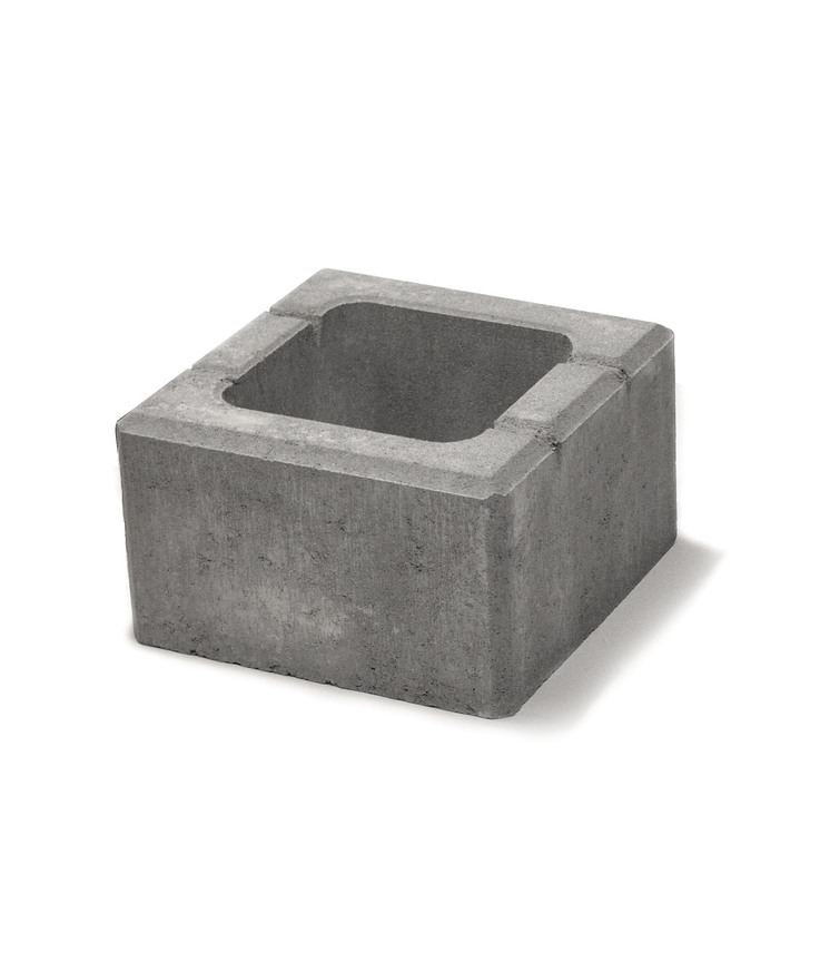 Mur iglo pelare naturgrå 284x284x170mm 9711-28040011 | XL-BYGG Skellefteå