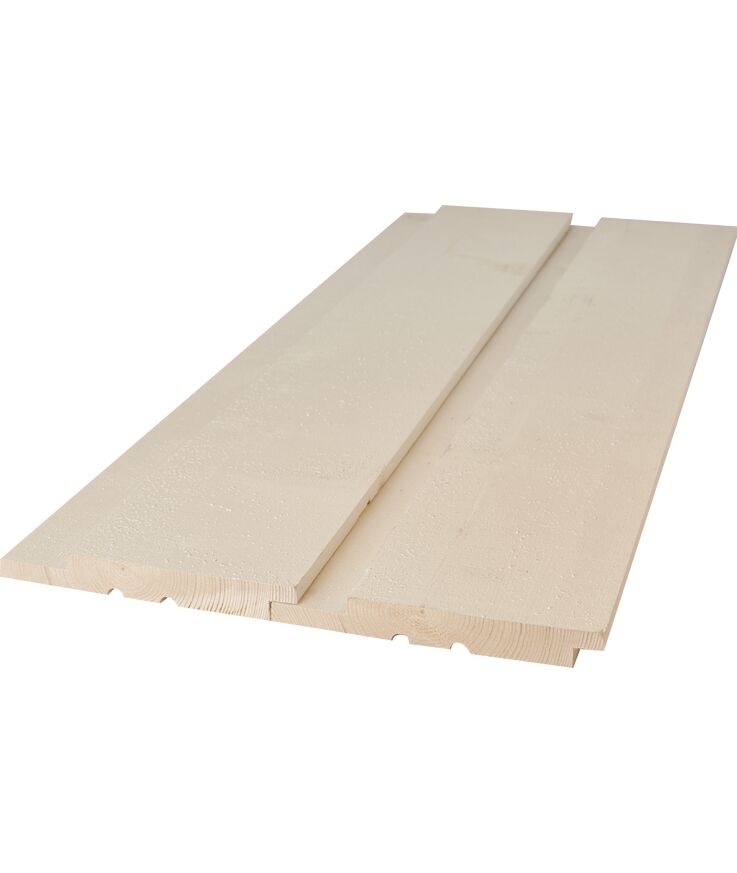 Panel stenvalls vit mellanstr Gran 22x170x3900mm | XL-BYGG Skellefteå